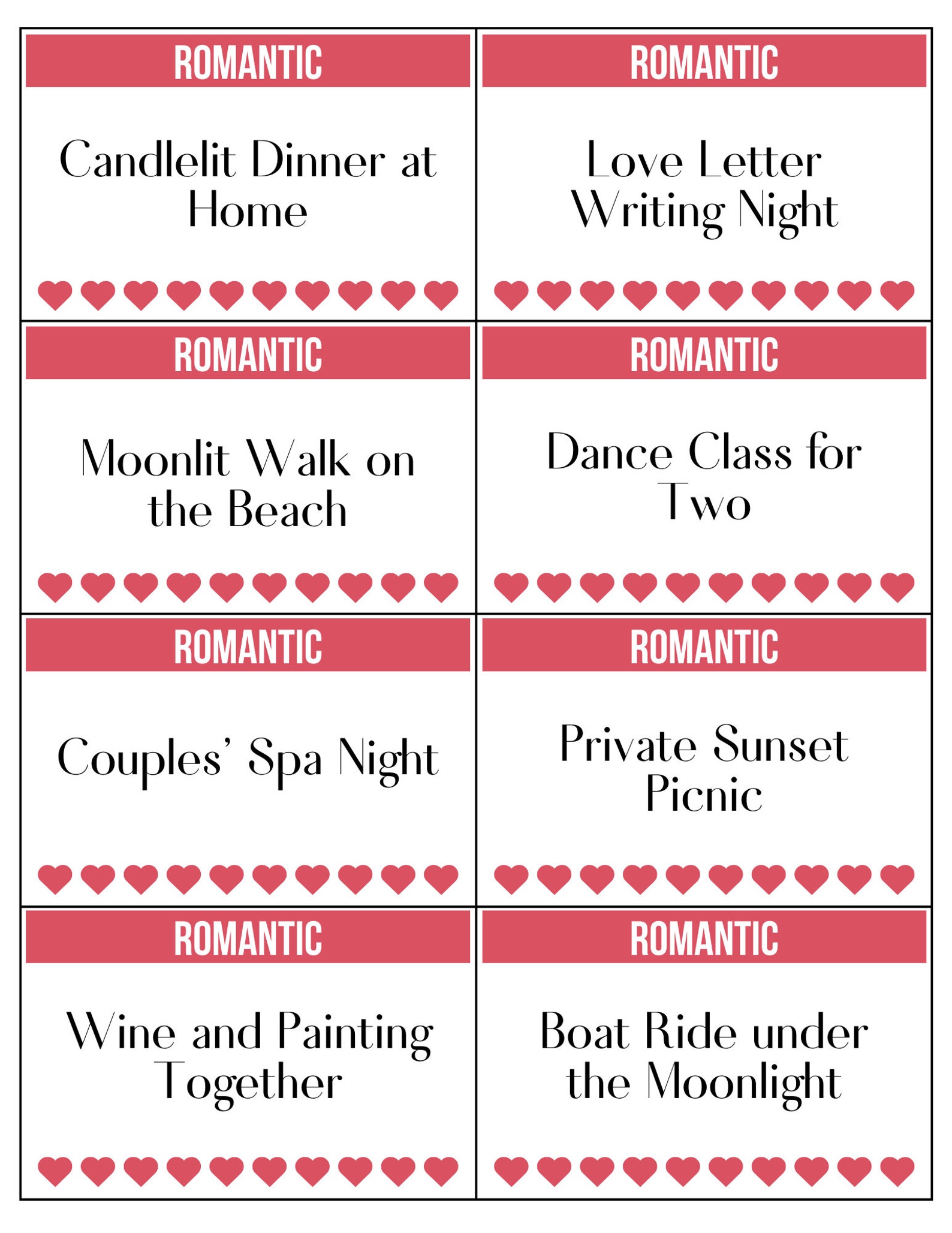 The Ultimate Date Card Ideas for Couples 90 Date Ideas Instant Download ...