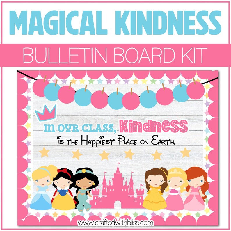 Magical Kindness Happiest Place on Earth Bulletin Board Kit Door ...