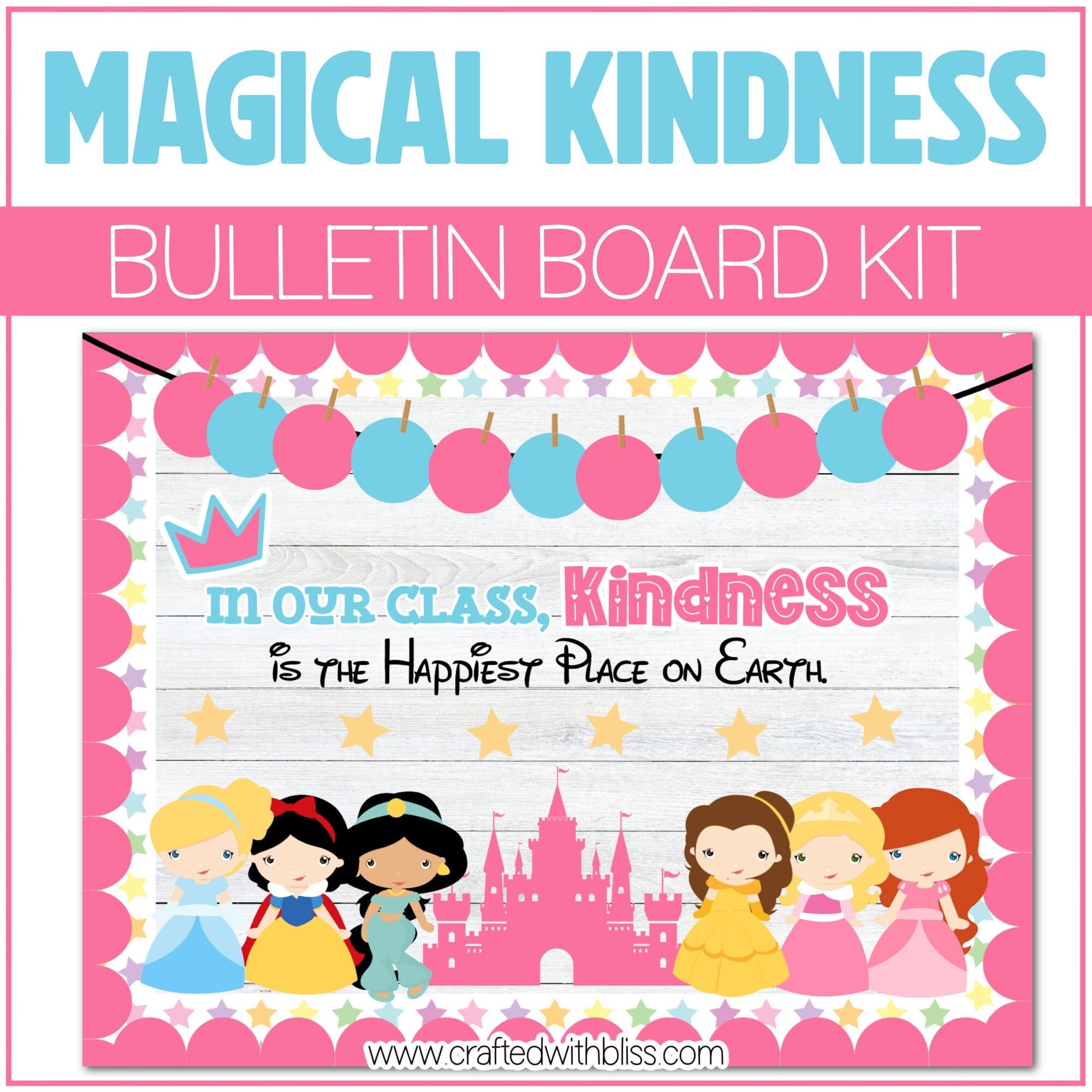 Magical Kindness Happiest Place on Earth Bulletin Board Kit - Etsy