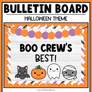 Halloween Bulletin Board Kit Ghost Boo - Etsy