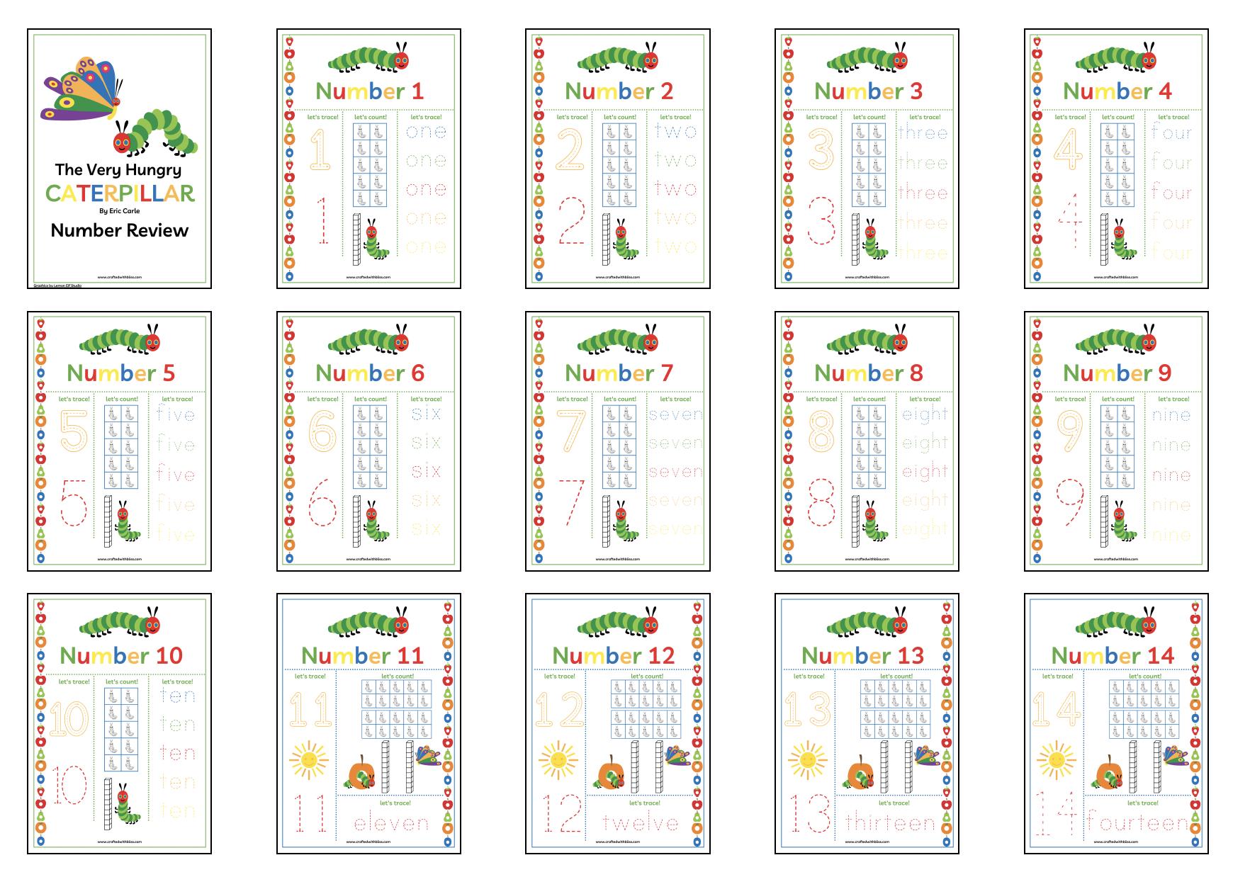 Hojas De Trabajo De Secuencias De La Oruga Muy Hambrienta