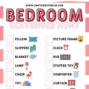 Fun Indoor Scavenger Hunt for Kids Engaging Activity All Year Summer ...