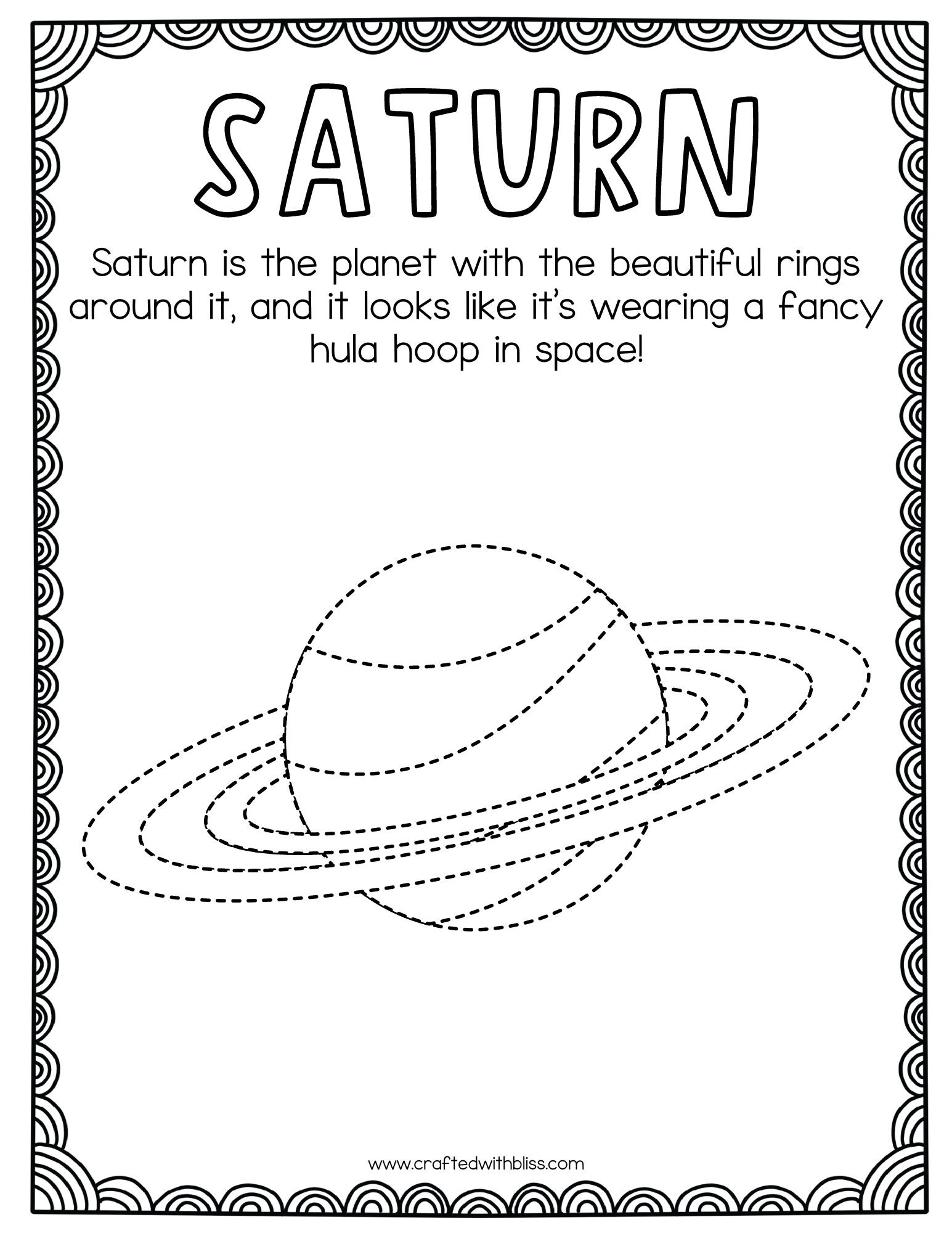 Planets Coloring Pages Printable | Outer Space Theme - Etsy