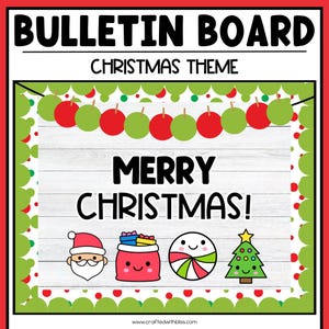 Christmas Bulletin Board Kit - Etsy