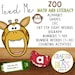 Feed the Zoo Animals Zoo Theme Feed the Animals Literacy Center Math ...