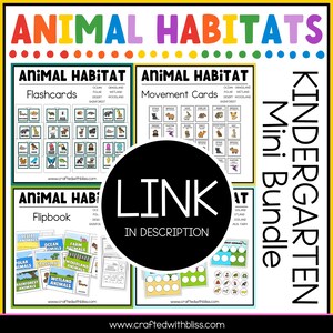 Animal Habitat Movement Cards Kindergarten - Etsy