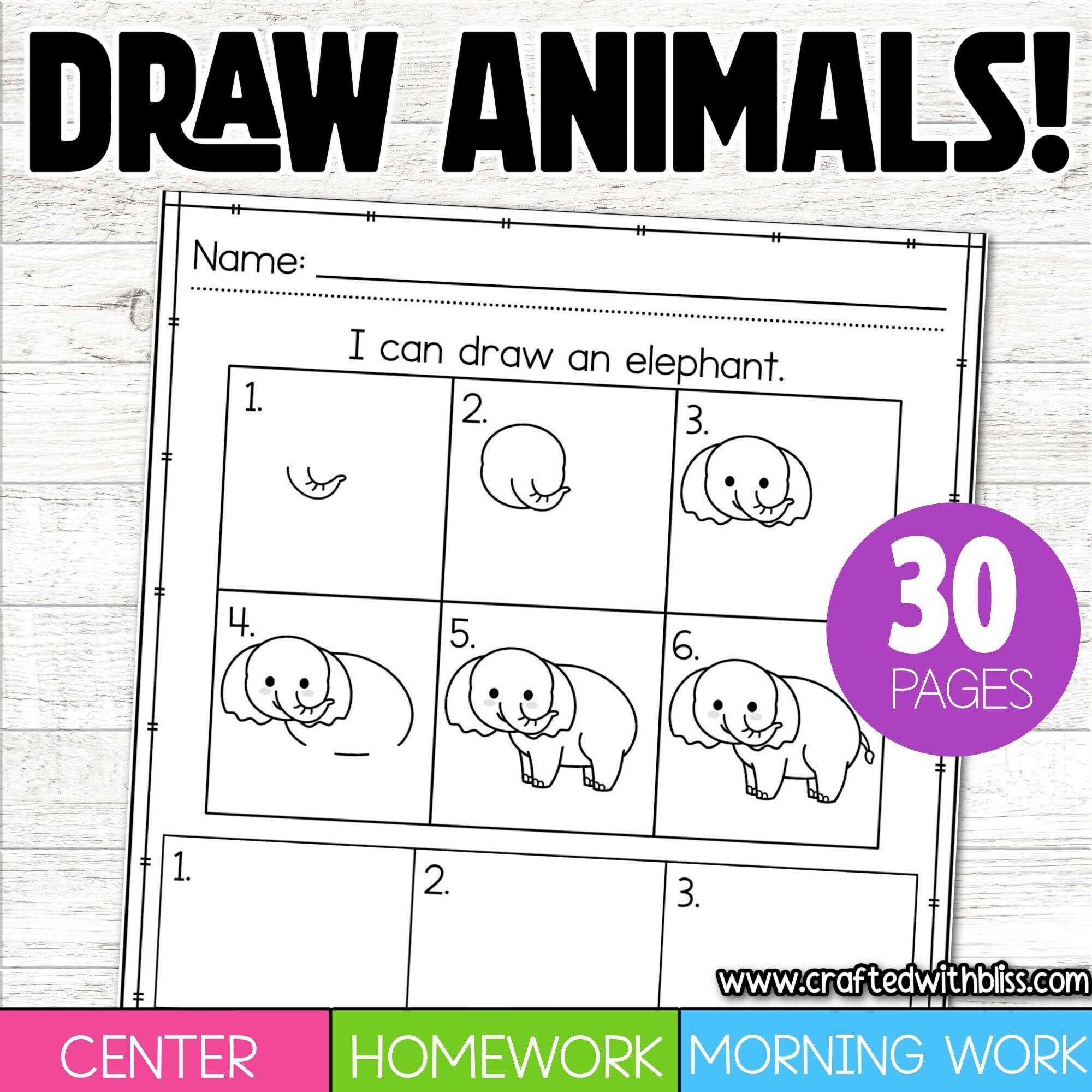 How to Draw Animals Drawing Challenge, Phonics, Kindergarten Morning ...