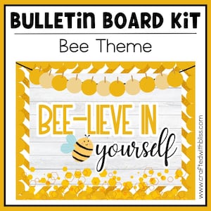 Beelieve in Yourself Bulletin Board Kit - Etsy