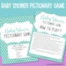 The Ultimate Baby Shower Pictionary Game - 64 Cards | Ice Breaker Games ...