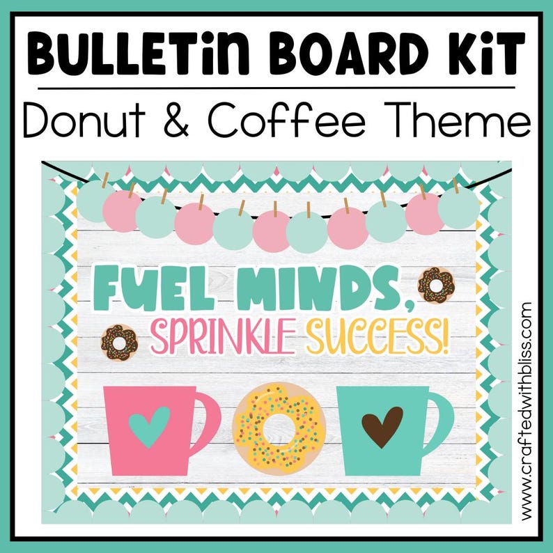 Coffee Theme Bulletin Board Kit - Etsy