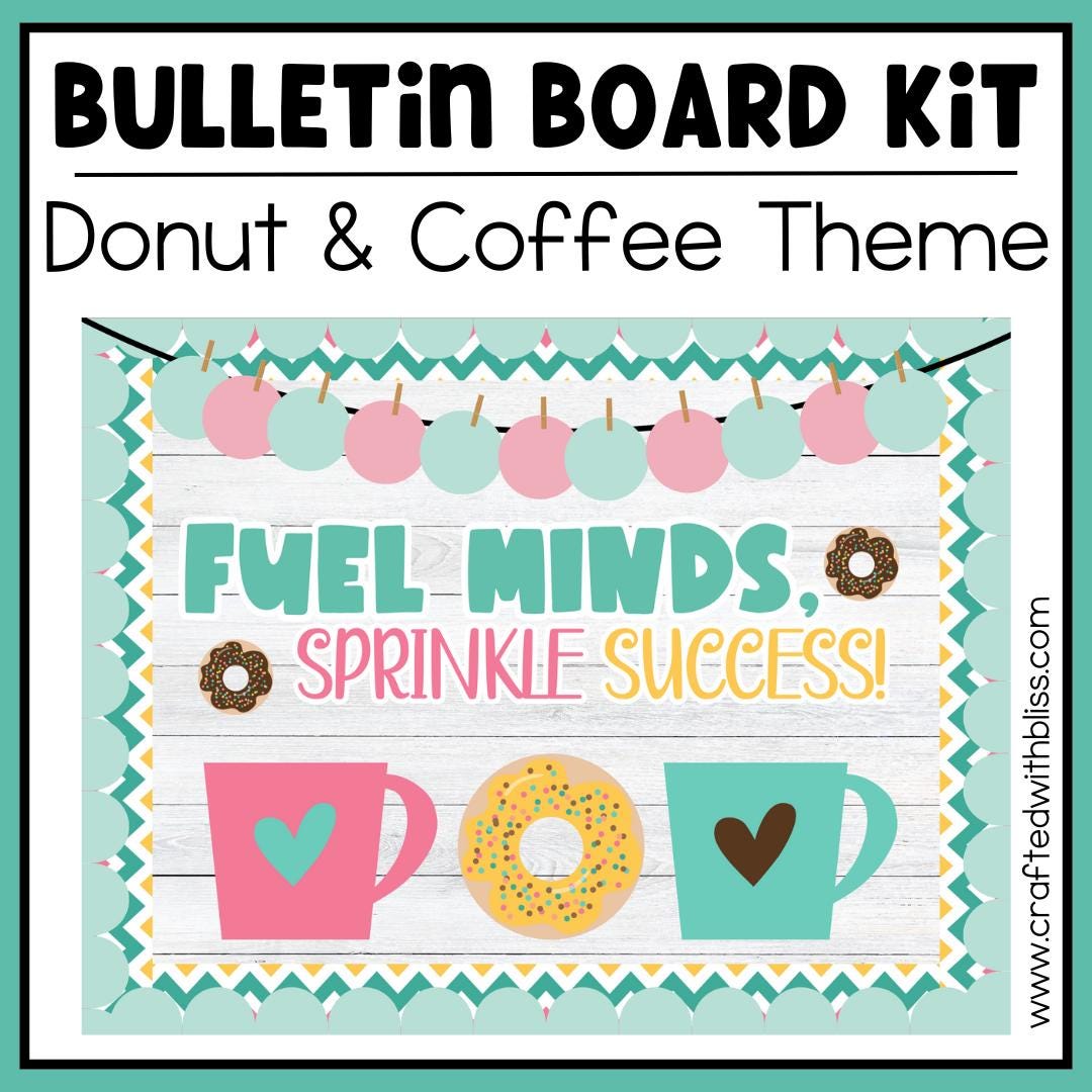 Coffee Theme Bulletin Board Kit - Etsy