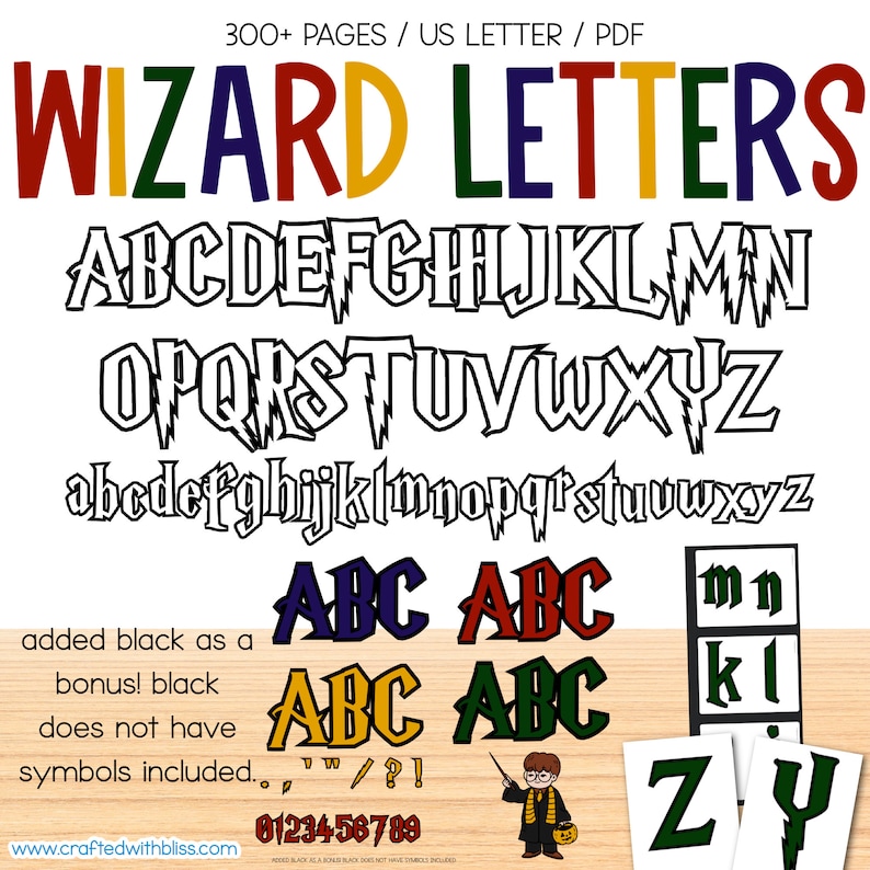 Wizard Letters | Classroom Decor | Bulletin Board Decor | Wizard Theme ...