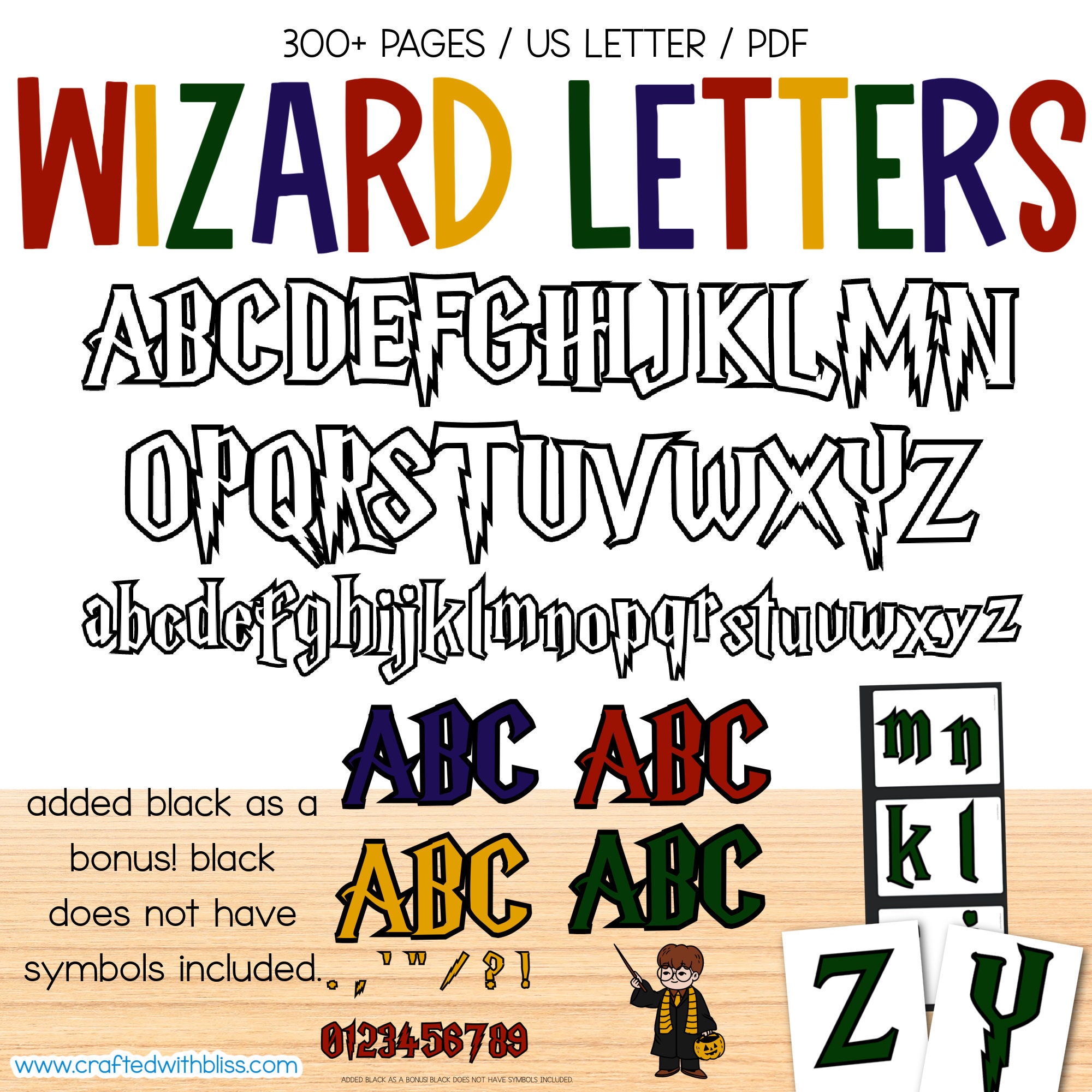 Wizard Letters | Classroom Decor | Bulletin Board Decor | Wizard Theme ...
