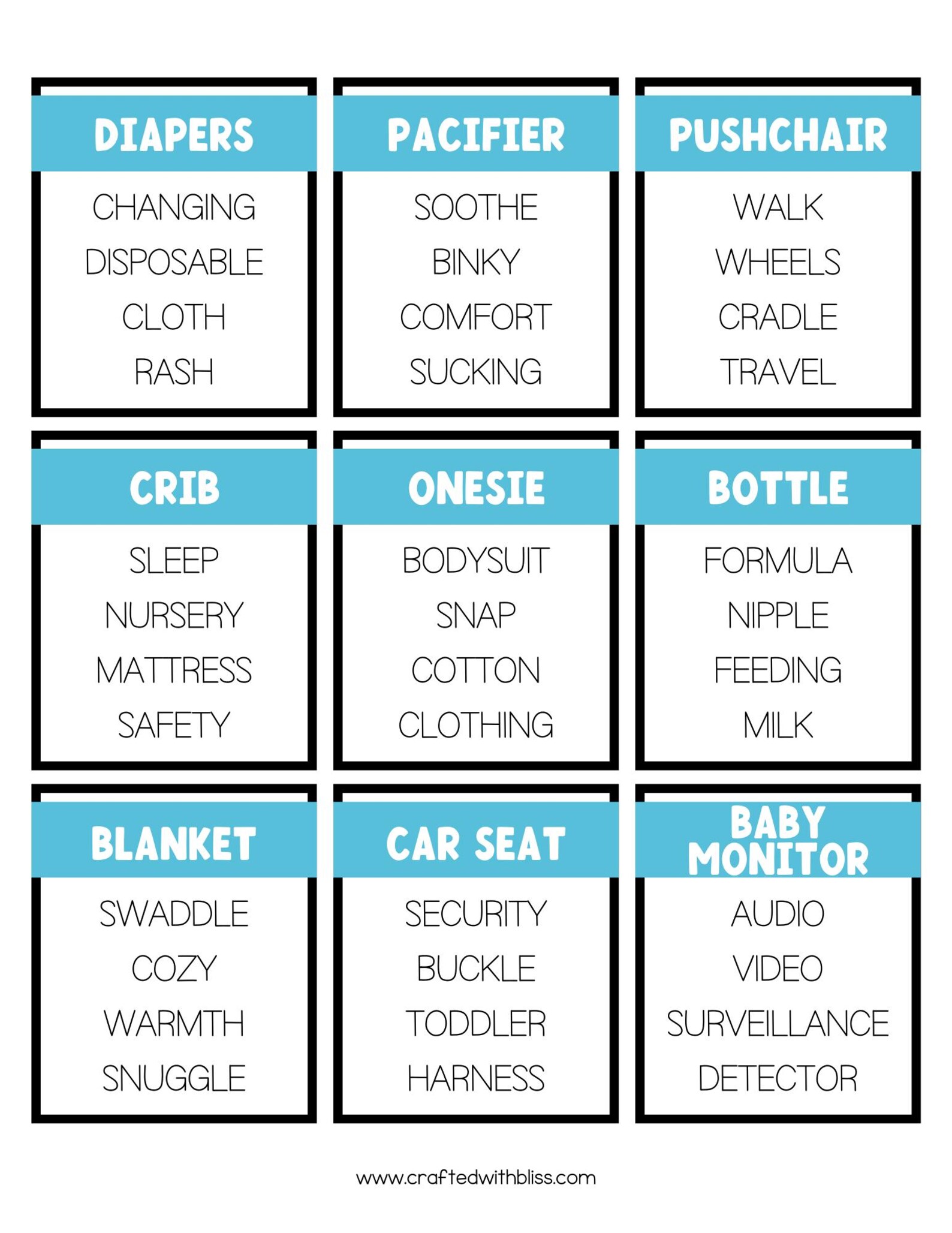 Baby Shower Taboo Party Game 150 Card Fun Friday Ice Breaker Brain ...