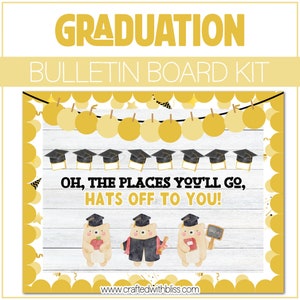 Graduation Bulletin Board Kit Door Classroom Decor End of the Year ...