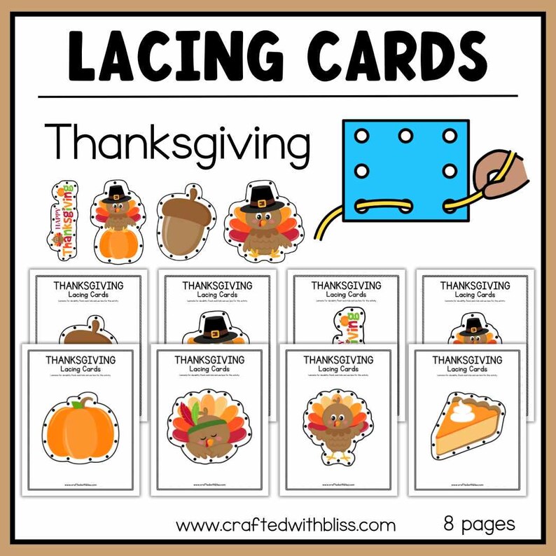 Lacing Cards Mega Bundle Fine Motor Skills Hole Punch Homeschool ...