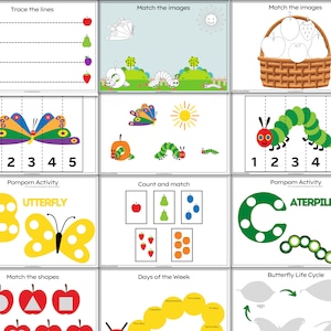 Hungry Caterpillar Busy Books Binder Adapted Book Toddler Busy Board ...