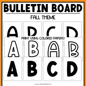 Fall Bulletin Board Kit Pumpkin Spice - Etsy