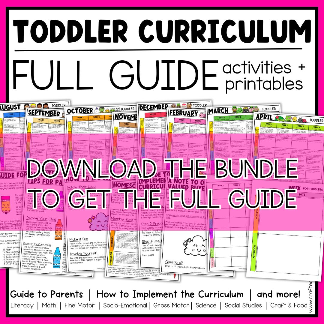 January Toddler Curriculum Activities and Printable 2-3 Yo Homeschool ...