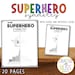 10 Superhero Symmetry for Kids, Drawing Challenge for Early Finishers ...