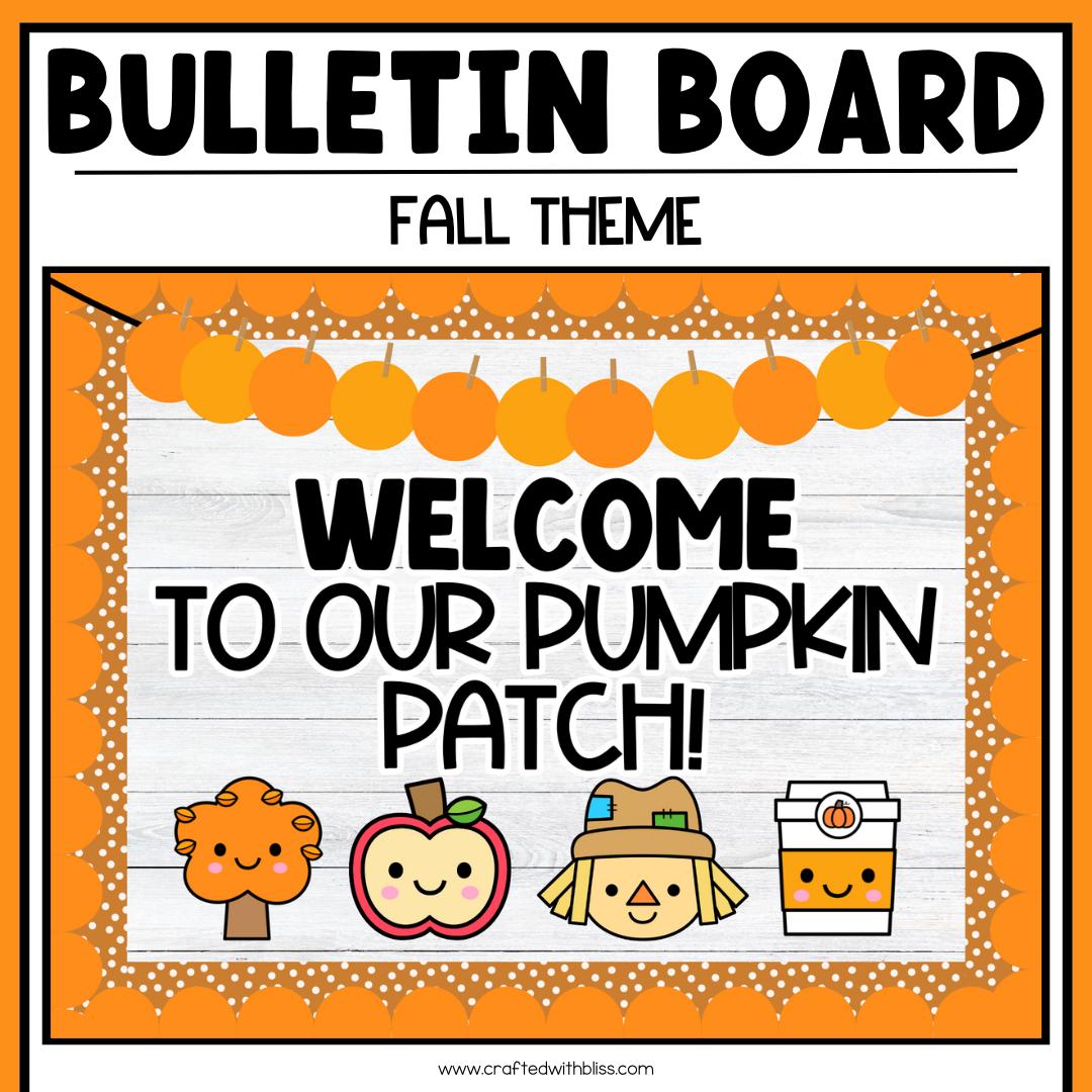 Fall Bulletin Board Kit Pumpkin Spice - Etsy