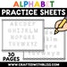 30 Alphabet Tracing Activities: Trace, Q-tip, Cursive, Write Worksheets ...