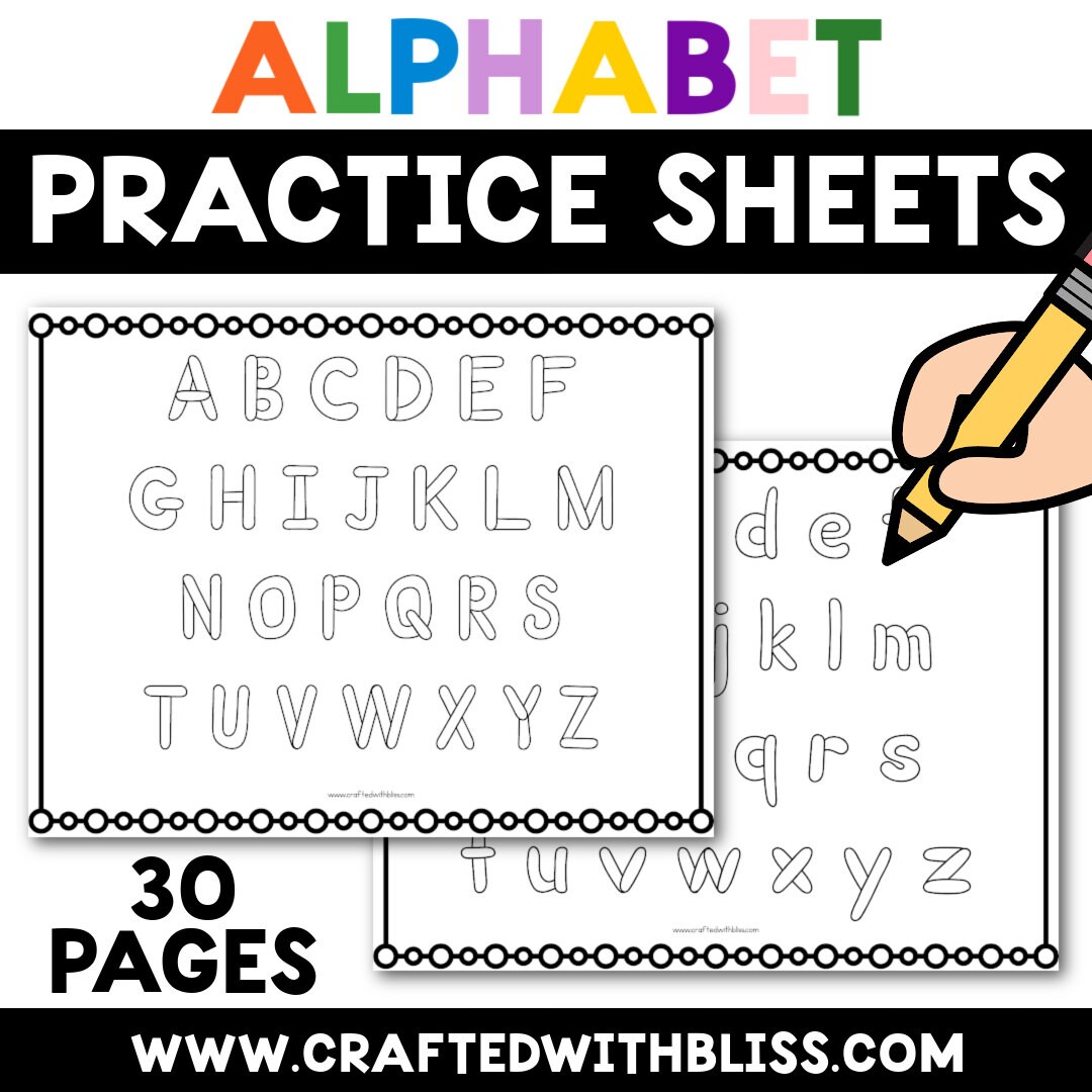 30 Alphabet Tracing Activities: Trace, Q-tip, Cursive, Write Worksheets ...