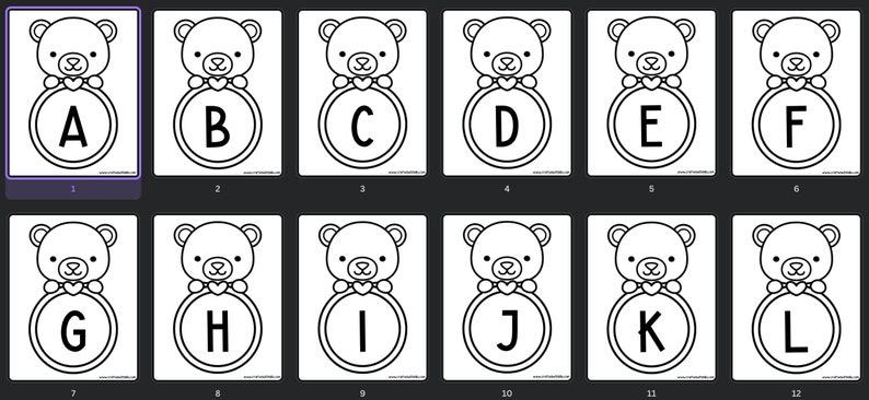 February Teddy Bear Valentine's Day Bulletin Board Letters Numbers ...