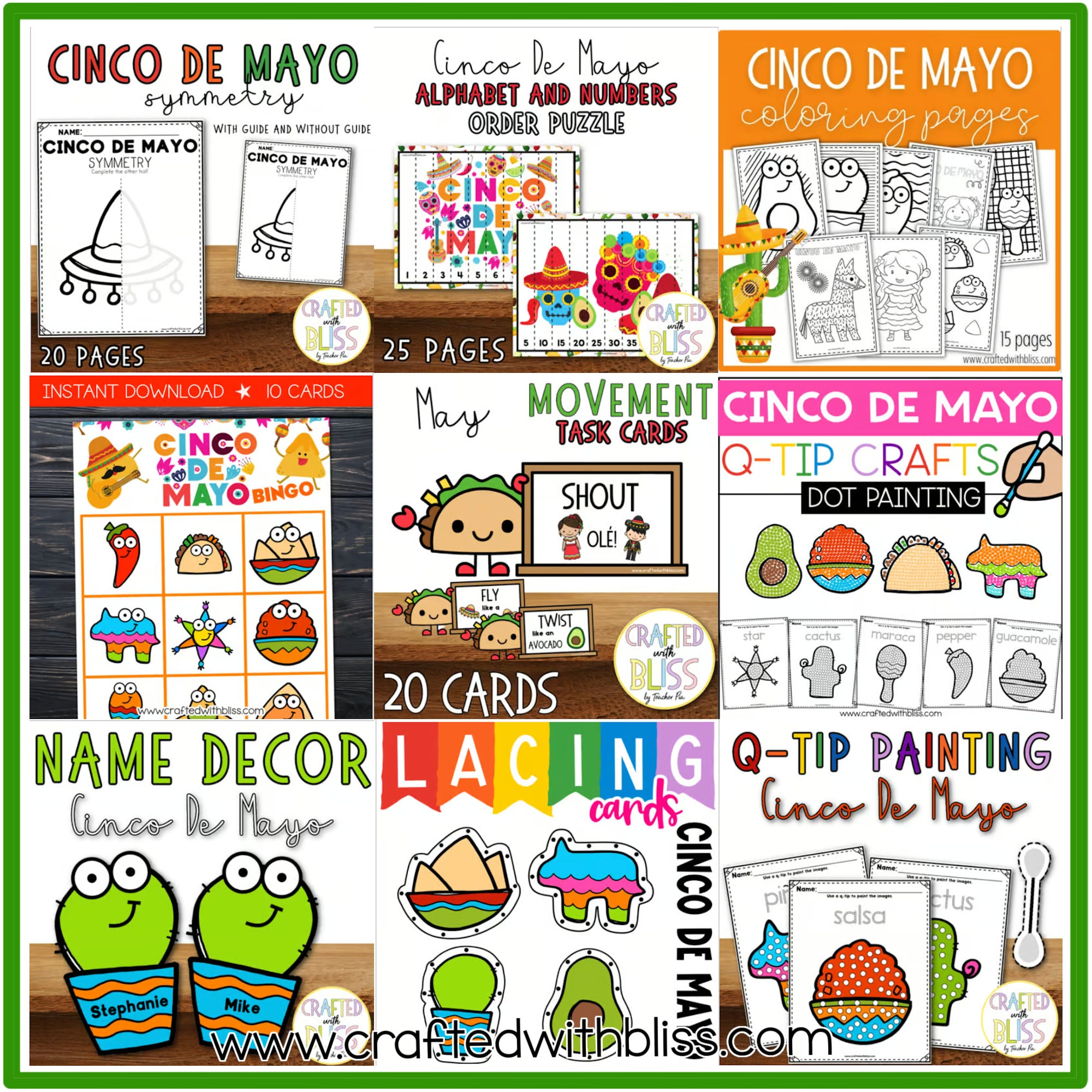 May Preschool-kindergarten Bundle, Cinco De Mayo Kindergarten ...