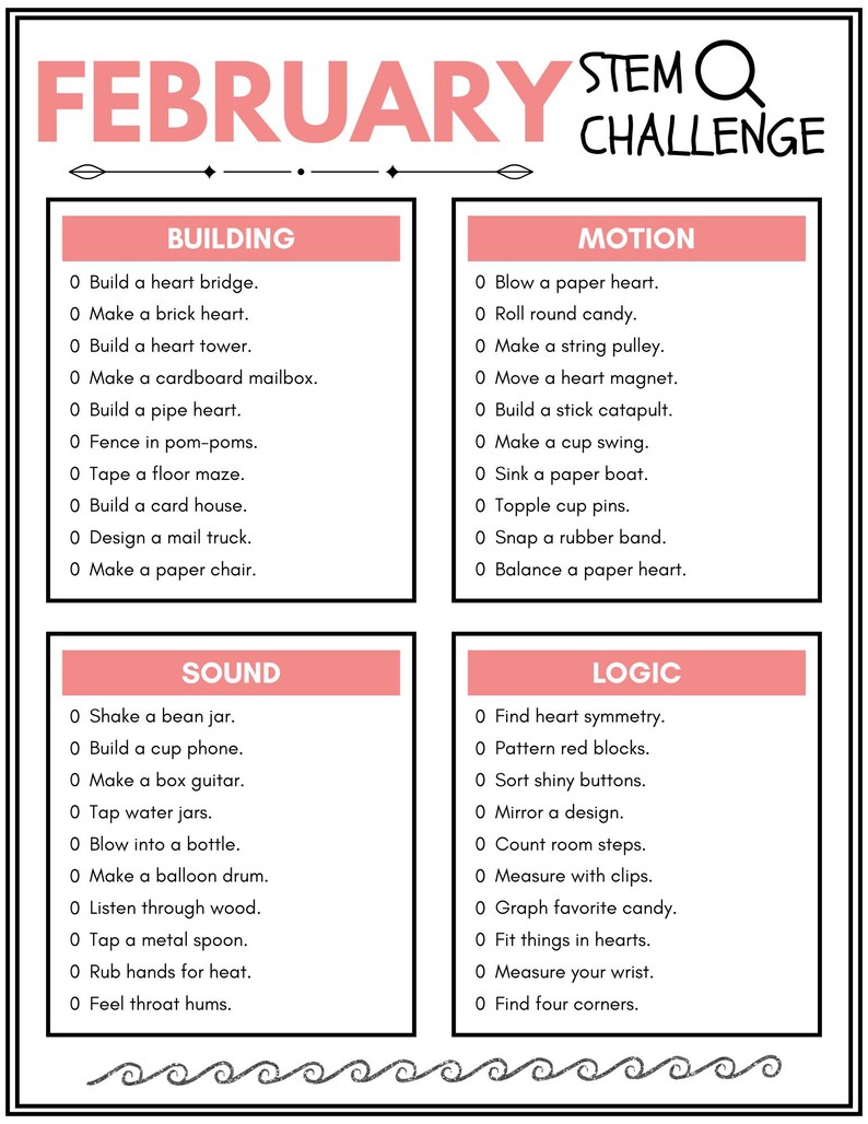 EDITABLE STEM Challenge for Kids Canva Template Commercial Use Monthly ...