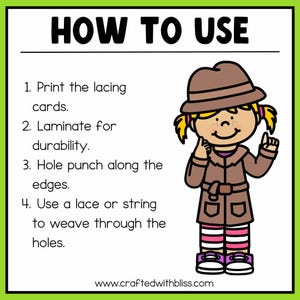 Lacing Cards Mega Bundle Fine Motor Skills Hole Punch Homeschool ...