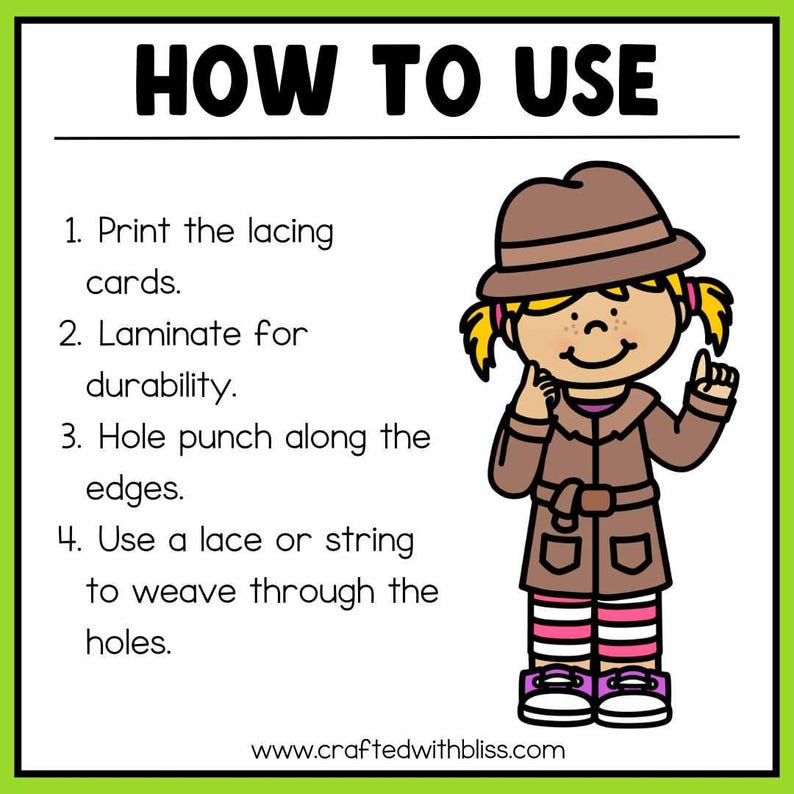 Lacing Cards Mega Bundle Fine Motor Skills Hole Punch Homeschool ...