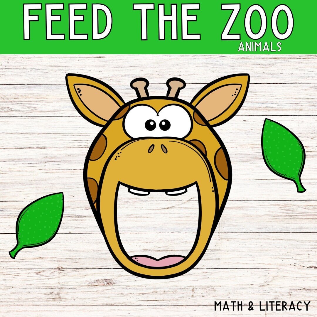 Feed the Zoo Animals Zoo Theme Feed the Animals Literacy - Etsy
