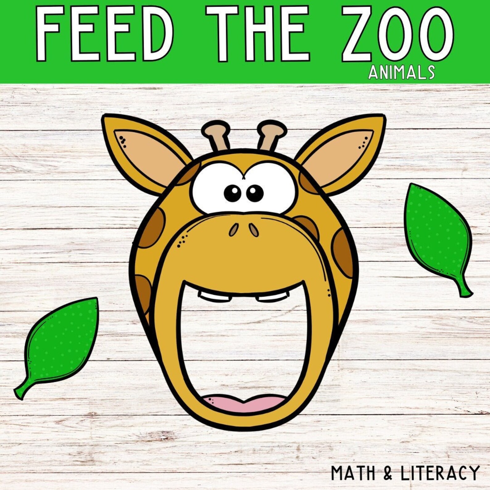 Feed the Zoo Animals Zoo Theme Feed the Animals Literacy Center Math ...