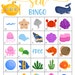 50 Under the Sea Bingo Cards Classroom Game, Bingo Game Party Game ...