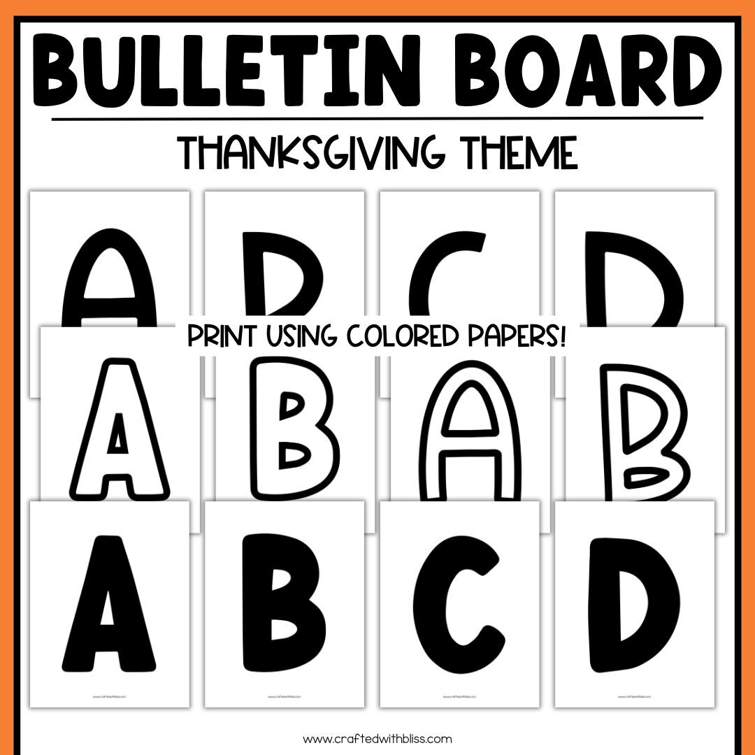 Thanksgiving Bulletin Board Kit - Etsy