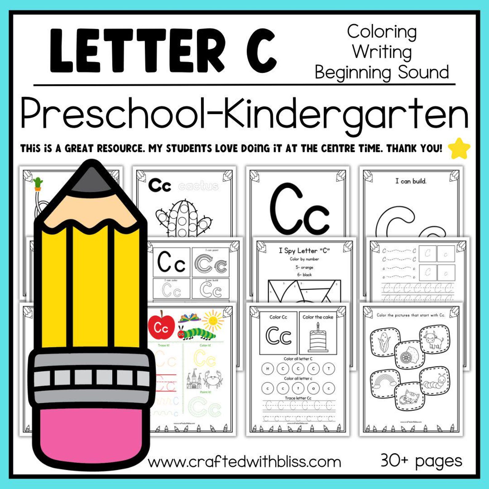 500+ PAGES NO PREP Alphabet Worksheet Mega Bundle Daycare Toddler ...