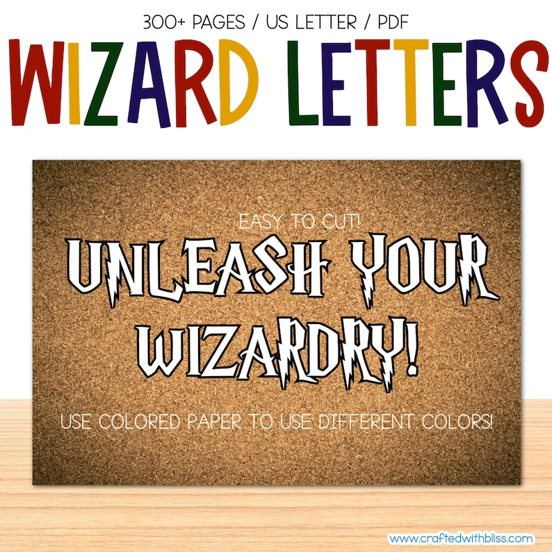 Wizard Letters | Classroom Decor | Bulletin Board Decor | Wizard Theme ...