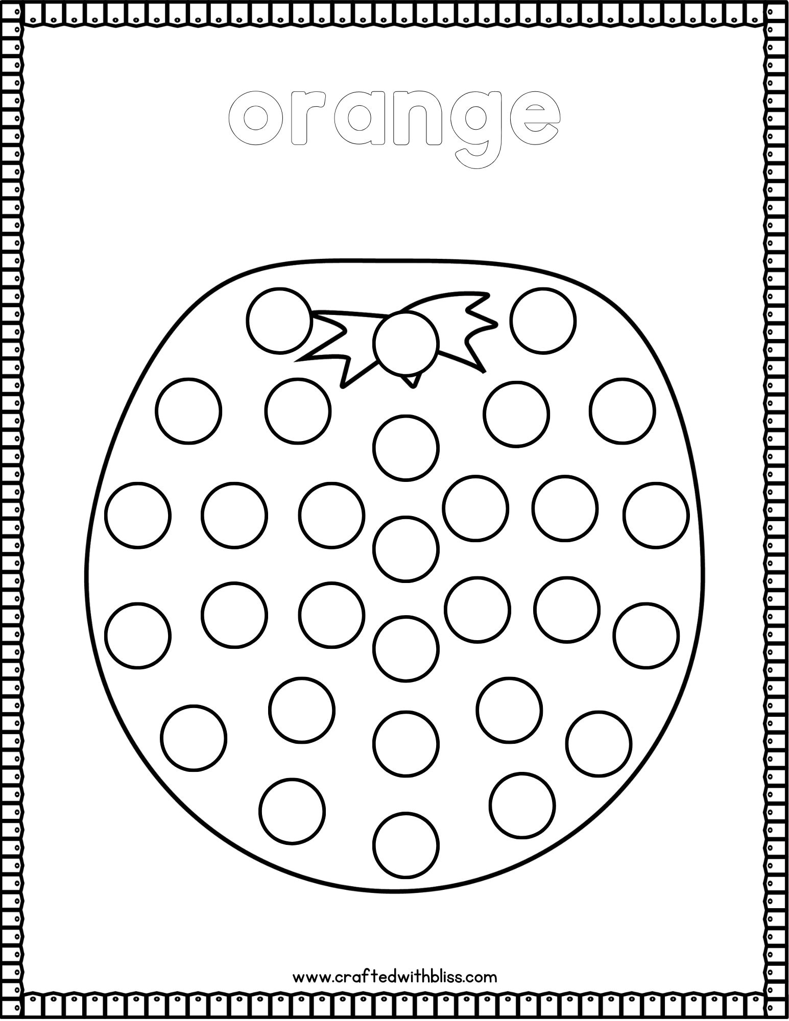 The Very Hungry Caterpillar Dot Pattern