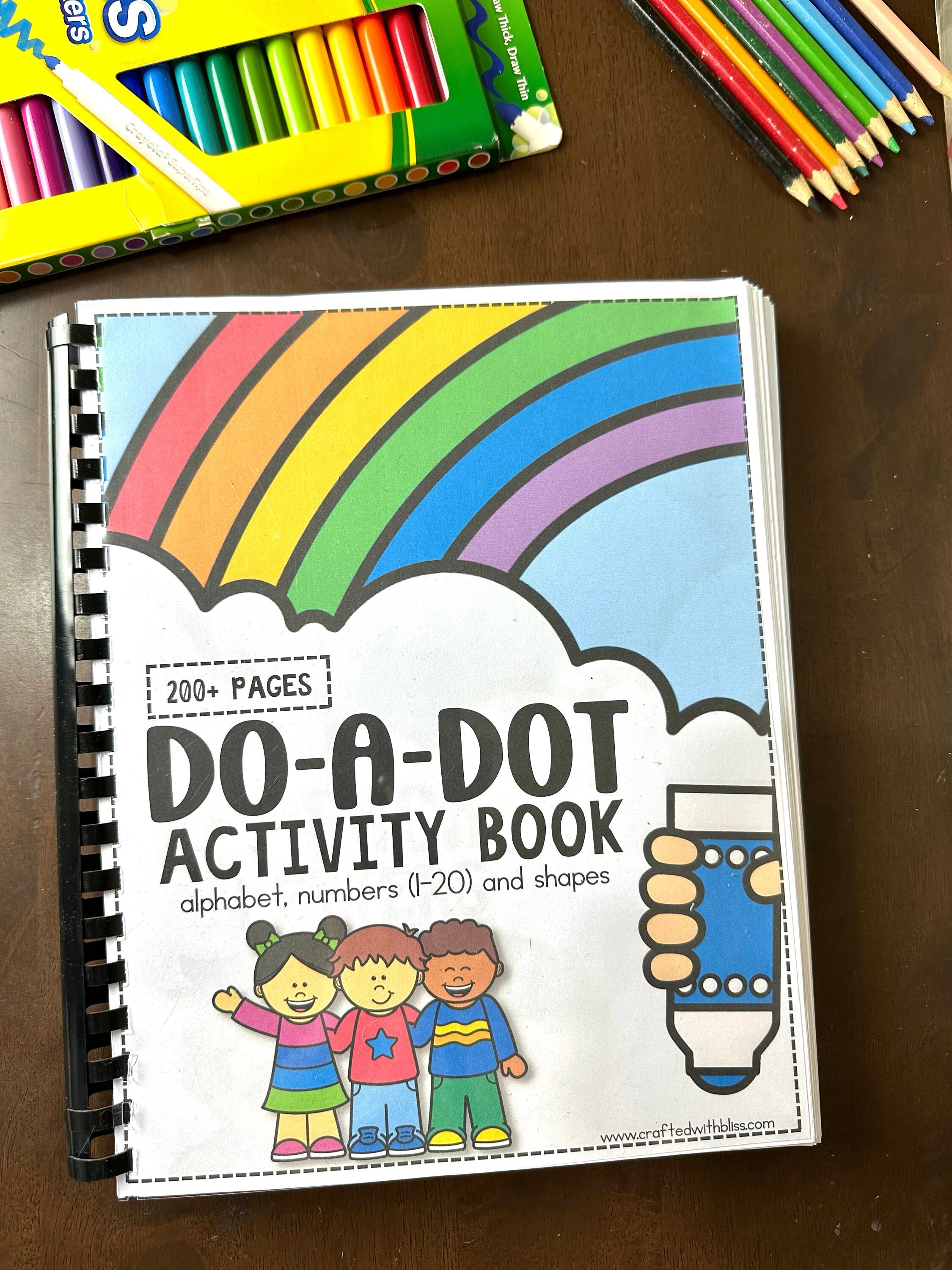 Alphabet and Numbers Do-a-dot Activity Book 200 Pages - Etsy