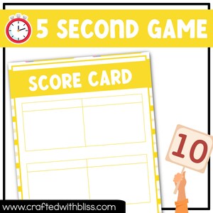 Elementary Social Studies 5 Second Game 50 Cards Fun Friday Ice Breaker ...