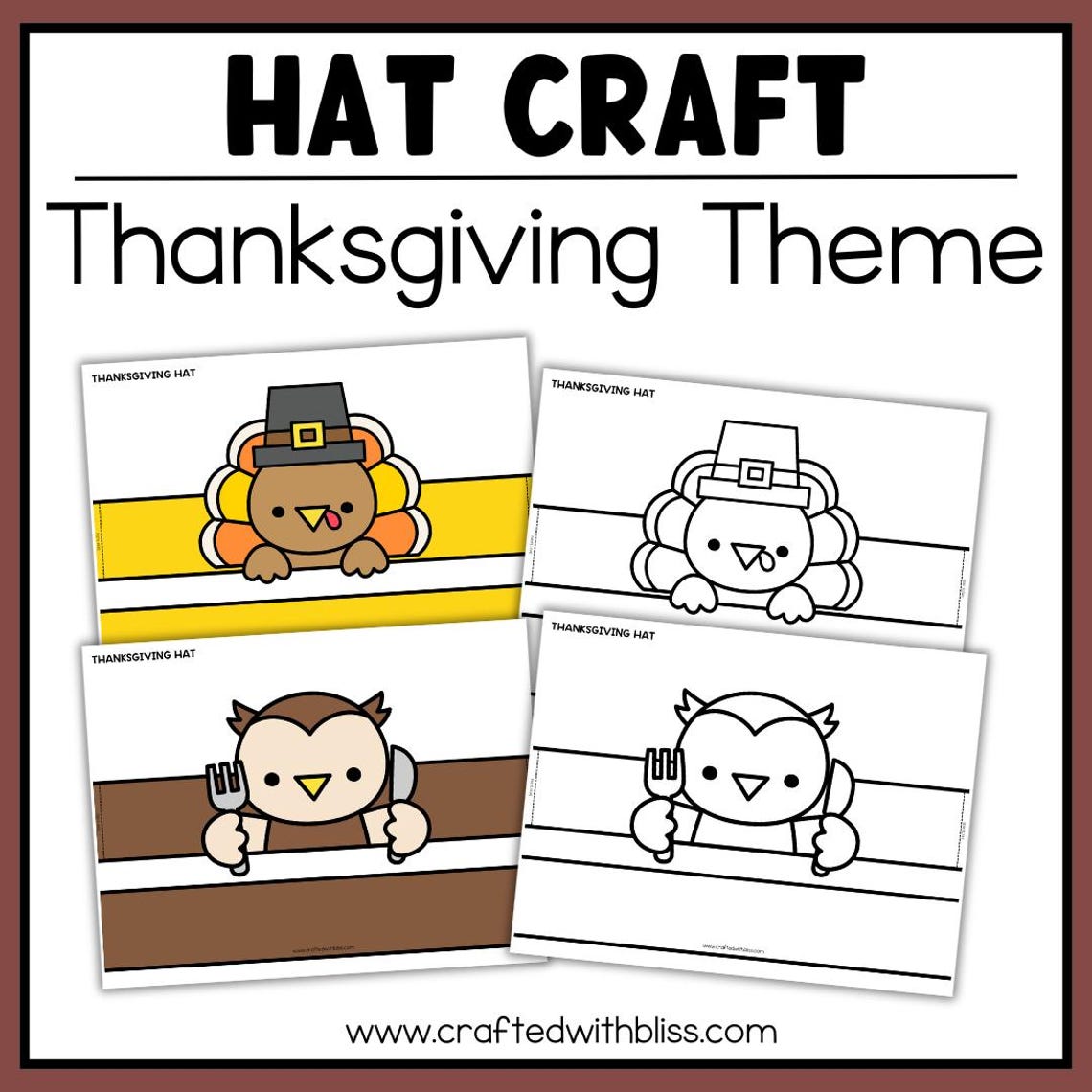 Halloween, Thanksgiving, Christmas Craft Hat Crown Mini Bundle - Etsy