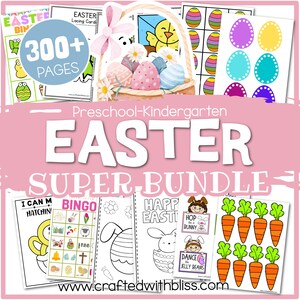 April Preschool-kindergarten Bundle, Easter Spring Kindergarten ...