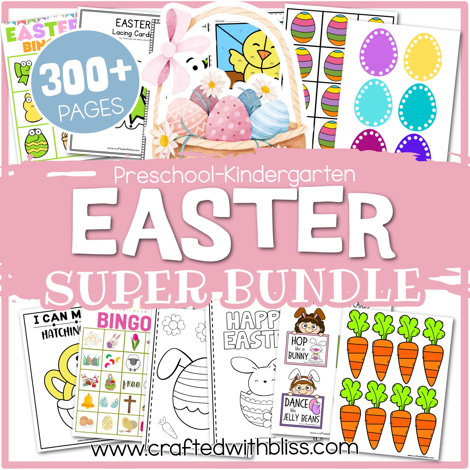 April Preschool-kindergarten Bundle, Easter Spring Kindergarten ...