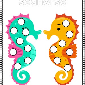 Under the Sea Dot Marker Printable - Etsy