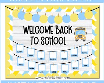 Back to School Bulletin Board Set/animals at School/classroom Decor ...