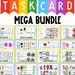 All Year Task Cards Math and Literacy Mega Bundle preschool, Sped ...
