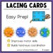 Planets Lacing Cards - Etsy