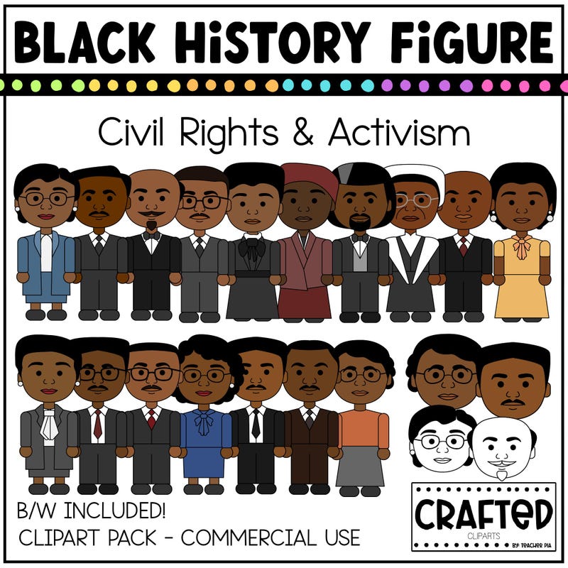 Rosa Parks Clipart - Etsy