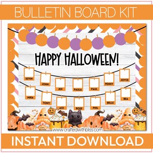 Happy Halloween Bulletin Board Kit | Classroom Decor - Etsy